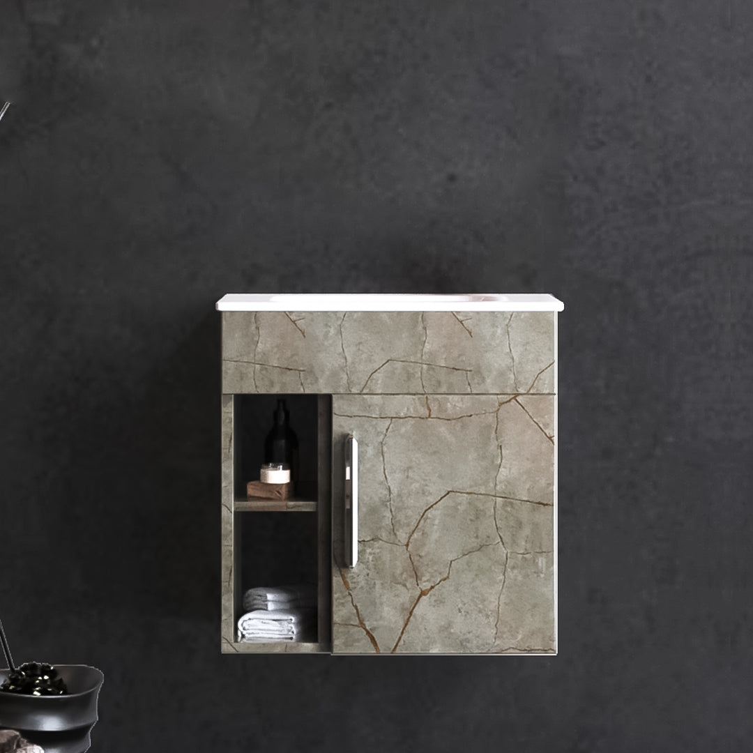 ( طلب مسبق ) وحدة حمام بورديوم اونو 50 سم اللون جراي من دوفو