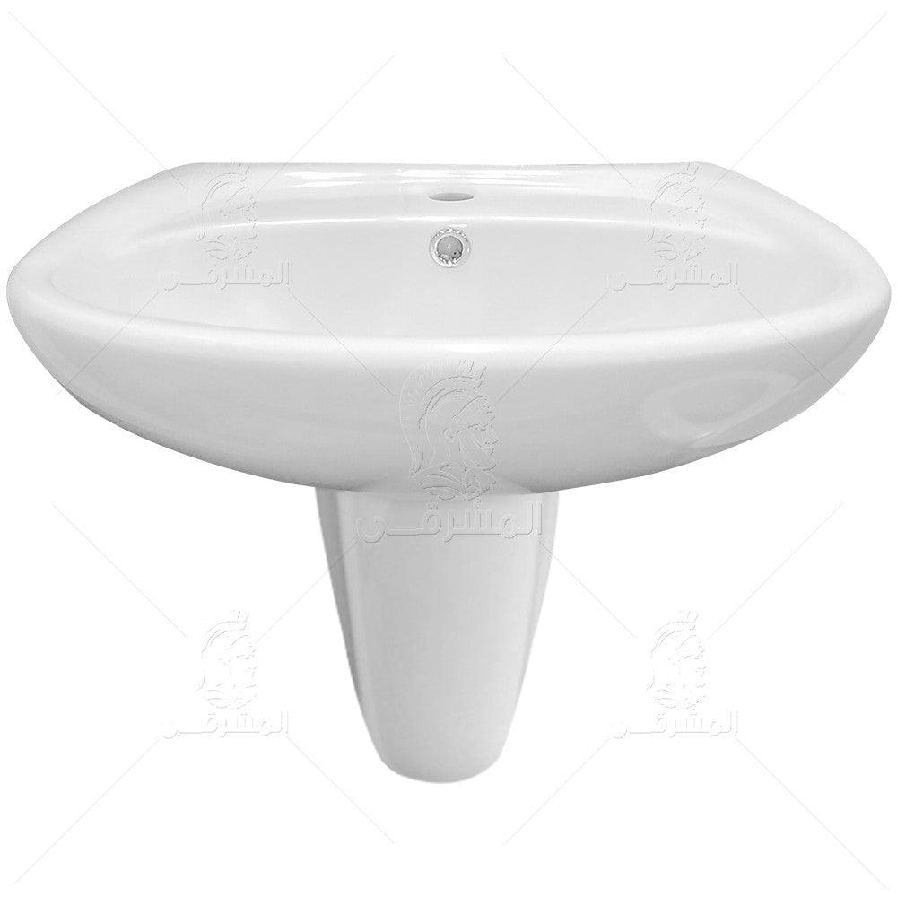 ( طلب مسبق ) حوض جولف 331260 مقاس 60 سم بالعامود المعلق من ديورافيت